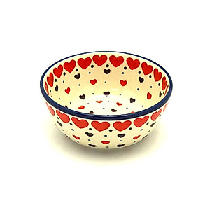 Polish Pottery Bowl - Ice Cream/Dessert - Love Struck
