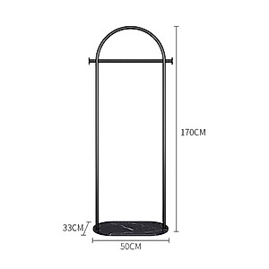 Modern Clothes Rail，Clothing Garment RacksClothes Rack with Iron Brackets and Marble Base, Tall Clothing Racks for Bedroom(Size:50 * 33 * 170CM,Color:D)