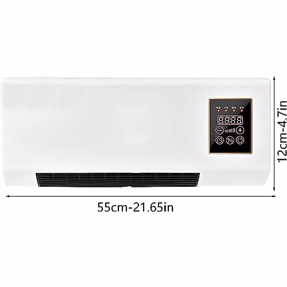 Small Air Conditioner Remote Control,2000W Wall Mounted Conditioner Mini,Cooling & Heating Conditioner with Conditioning Hot Fan,Portable Wall Mounted Ac & Heater Combo for Home Bedroom Office/22