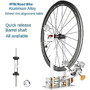 Bicycle Wheel Truing Stand, Wheel Tuning Repair Tool, Bicycle Wheel Repair Truing Bearing Stand, Bike Hub Maintenance Repair Platform for 10"-29" Wheels