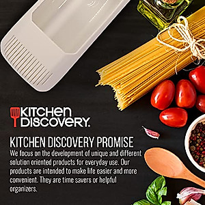 Kitchen Discovery Microwave Pasta Cooker- No Boil, No Mess, No Stick Pasta Cooker With Strainer Ready In As Little As 10 Minutes for up to 4 Servings
