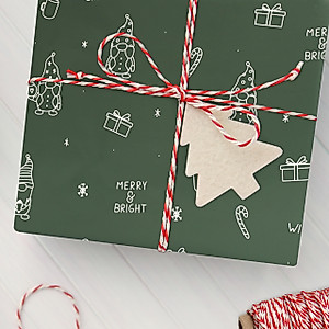 Beautiful Christmas Gift Wrapping Paper Rolls - Set of 3 Quality Paper Rolls With Cute Designs For Small & Medium Size Gifts - Add a Touch of Magic to Every Gift You Wrap - 17 in x 120 in Per Roll