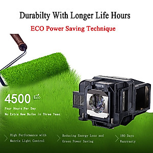 EWO'S LP88 Replacement Projector Lamp for Elplp88 Epson Powerlite Home Cinema 2040 1040 2045 740HD 640 EX3240 EX7240 EX9200 EX5250 EX5240 VS240 VS345 VS340 97H 98H 99WH 955WH X27 Lamp Bulb Replacement