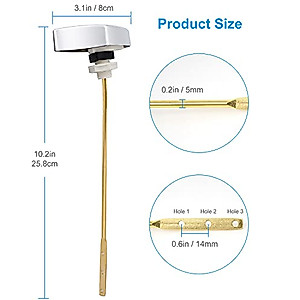 Hibbent 2 Pack Flush Tank Lever Compatible with TOTOTHU004-CP Trip Lvr for St701Cst854884, Toilet Trip Lever in Polished Chrome