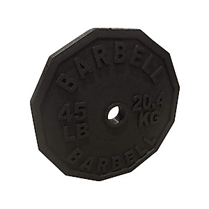 Fake Weights - Replica Weight Plates Prop Set, Styrofoam Olympic Style 45 lb Barbell Barbell Bar Sold Separately. Foam Weights, Light Weights, Props Jokes