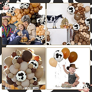 158 PCS Cow Balloons Arch Garland Kit Cow Party Decorations for Baby Shower Birthday Farm Western Theme Party Supplies Decorations