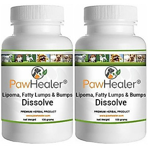 Dissolve Herbal Formula - 2 Pack - Fatty Lumps & Bumps Remedy for Dogs & Pets - 100 Grams Powder/ea