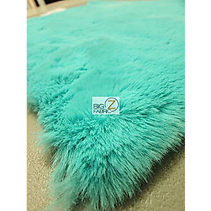 Beaver Shag Faux Fur Fabric Sold by The Yard DIY Coats Costumes Scarfs Rugs Accessories Fashion (Black)