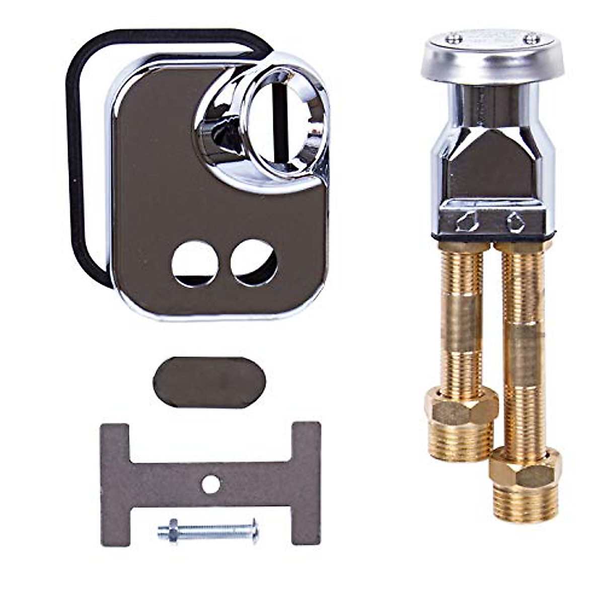 Faucet, Spray Hose and Vacuum Breaker Kit for New or Replacement Repair Shampoo Bowl Parts and Fixtures- TLC-1161-1164SH