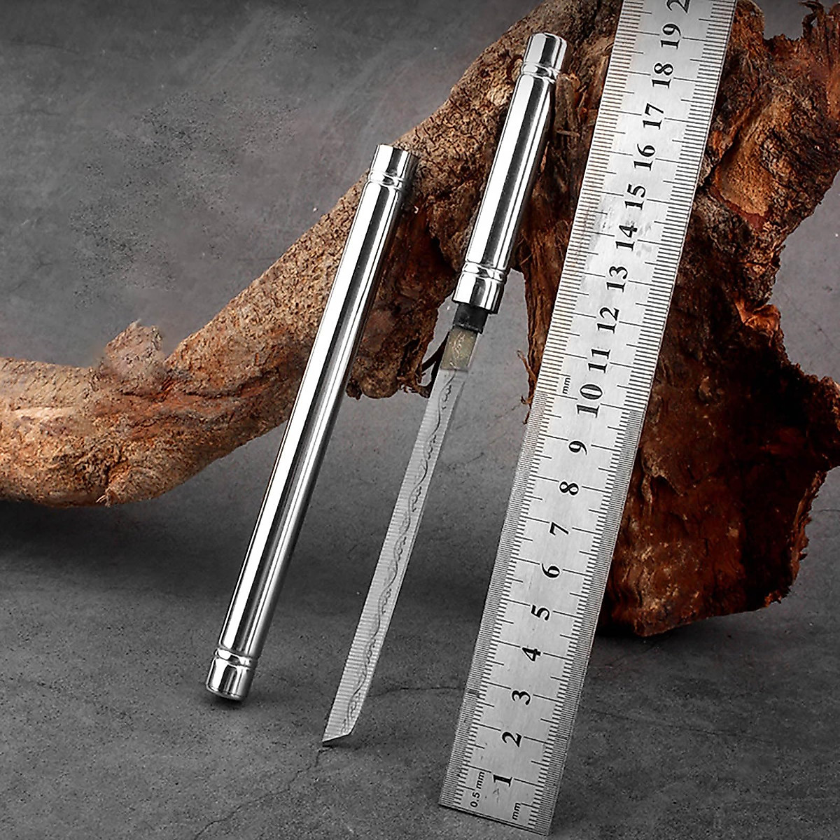 Paring Knife with Sheath - 7.32" Sharp Stainless Steel Chef Knife - Utility Knife - Fruit Knife - Table Knife, Ergonomic Handle, Compact Portable, for Meat, Vegetables, Fruit, Versatility