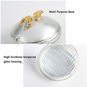 Beonllay PAR36 LED Landscape Bulb 9W(50W Halogen Equivalent) 900LM 3000K Warm White 12V-36V DC/AC Low Voltage PAR36 LED Tractor Light, 4Pack