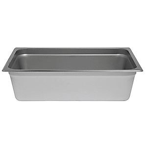 HUBERT Steam Table Pan Hotel Pan Full Size Stainless Steel - 6" D