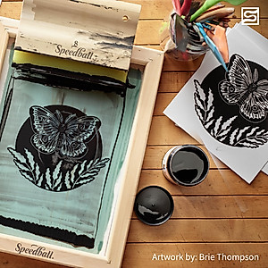 Speedball Acrylic Screen Printing Ink, 8-Ounce, Black