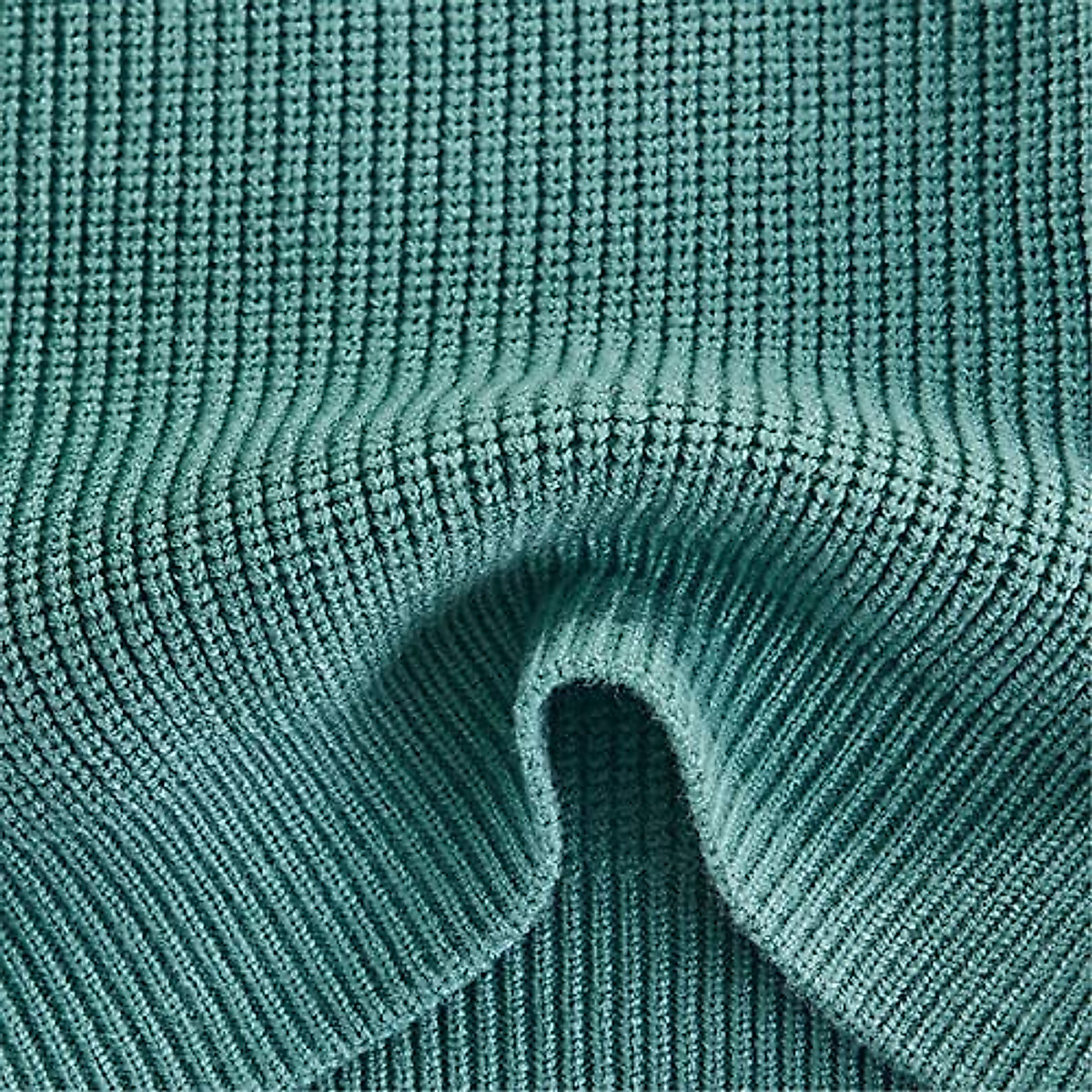 Toddler Baby Knit Sweater Kids Boy Girl Solid Color Long Sleeve Basic Pollover Top Fall Winter Warm Clothes（D-Green,12-24 Months