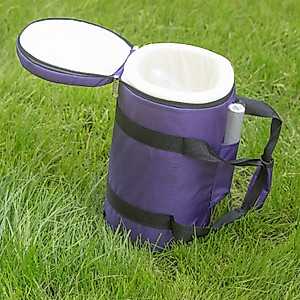 GREALY Handle Clear Quartz Crystal Singing Bowl Purple Colored Carry Case Bag Used for Handle Crystal Singing Bowl (Size : 8 inch)