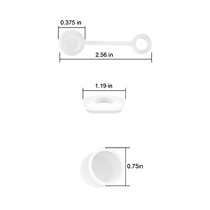 Straw Cover Spill Stopper Set Compatible with Stanley Cup 40 oz 30 oz Quencher H2.0, 2 Silicone Straw Cover Cap, 2 Square Spill Stopper and 2 Round Leak Stopper for Stanley Tumbler Accessories