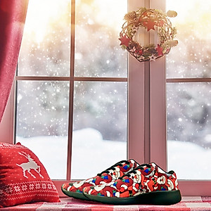 Guldnds Pair Of Xmas Short Boots Exquisite Women Christmas Unisex Adults Fashion Sneaker Low Top Lace up Casual Shoes