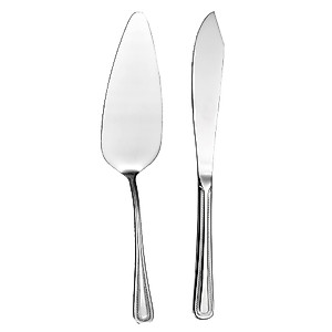 IMEEA Wedding Cake Knife and Server Set - Stainless Steel Cake Cutters Perfect for Weddings and Special Occasions