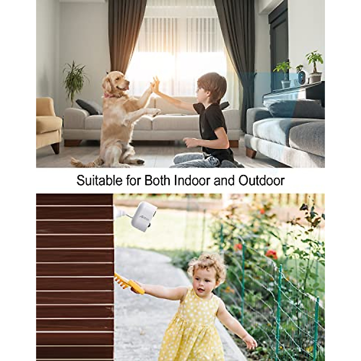 ANRAN Security Cameras Wireless Outdoor, 2K WiFi Surveillance Camera for Home Security, Battery Powered Cameras with Spotlight, Motion Detection, Color Night Vision, Compatible with Alexa, 2 Packs