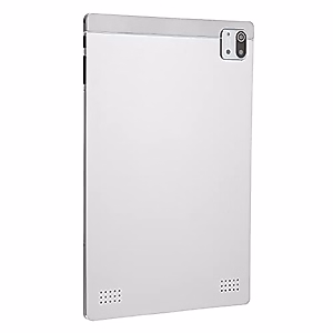 VINGVO Tablet PC, 100-240V 5G WiFi 4GB 64GB White HD Tablet for Elderly for Study (U.S. regulations)