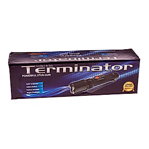 Terminator Stun Gun with Flashlight - 940,000,000 - Mini Rechargeable Cheap Reliable Stun Gun with LED Flashlight (Color 2)