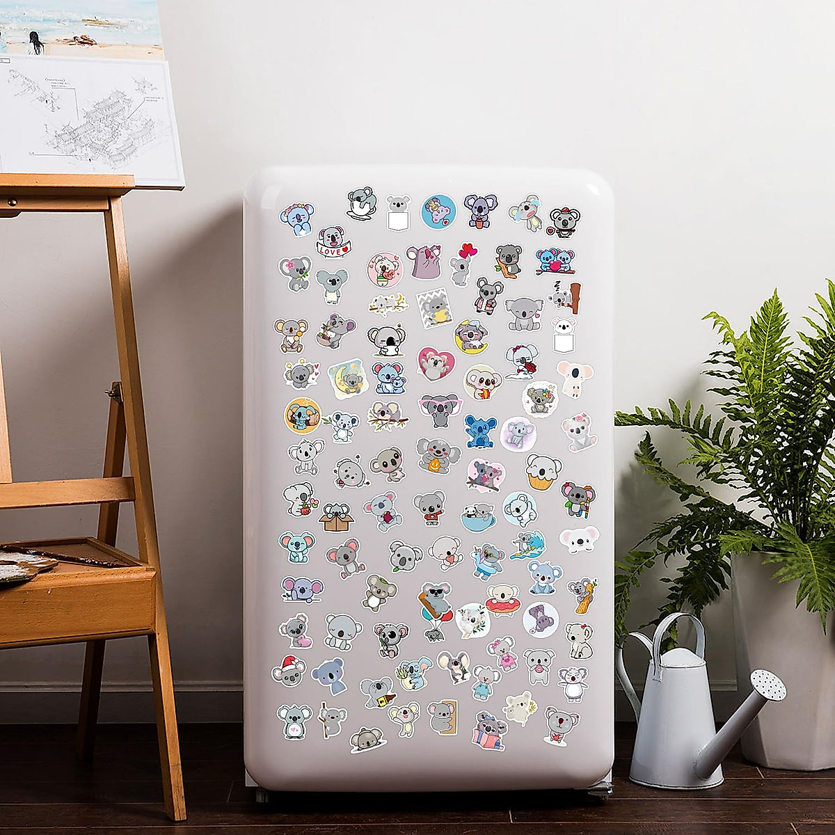 Koala Stickers 100PCS Cute Animal Stickers Waterproof Vinyl Decals for Water Bottles Bicycle Laptop Computer Luggage Kids Teens Boys Girls Koala Bear Gifts