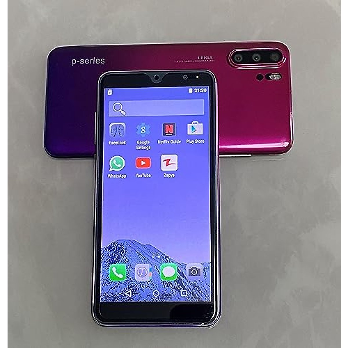 aderroo Unlocked Cell Phone,Reno4pro Android Smartphone，Dual SIM Card，5.72-inch Screen，1GB RAM 8GB ROM，Supports The SIM Card Frequency Band of 3GWCDMA：850/2100MHZ(red-Gold)