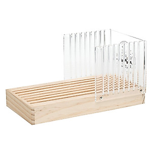 Mrs. Anderson's Baking Bread Cutter Slicing Guide with Crumb Catcher, 12.5-Inches x, Brown