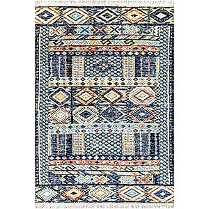 nuLOOM Taliyah Bohemian Fringe Indoor/Outdoor Area Rug, 8' x 10', Multi