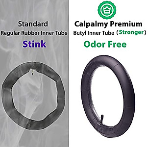 16'' Back and 12.5'' (2+1) Front Wheel Replacement Inner Tubes | Compatible with BoB Stroller Tire Tube Revolution SE/Pro/Flex/SU/Ironman - Made from BPA/Latex Free Premium Quality Butyl Rubber