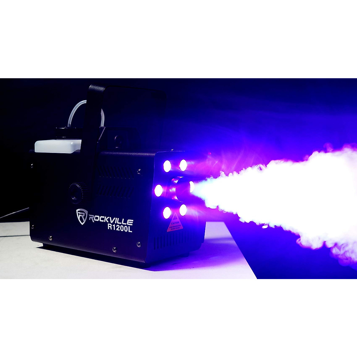 Rockville R1200L LED DMX Fog Machine Fogger+Remote+Gallon of Chauvet Fluid Juice
