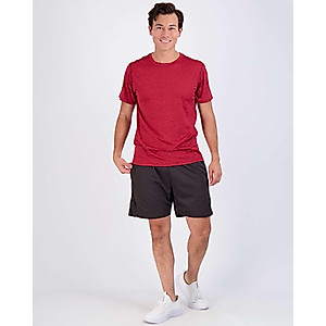 5 Pack Men’s Active Quick Dri Dry Fit Crew Neck T Shirts Athletic Running Gym Workout Short Sleeve Tee Tops Camisas para Hombres Summer