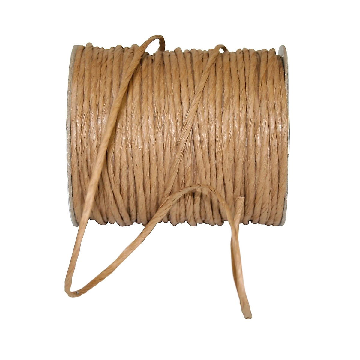 Reliant Ribbon 25125W-073-18C Wired Raffia Ribbon, 1/8 Inch X 100 Yards, Tan