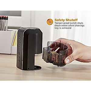 Bostitch Vertical Electric Pencil Sharpener, Powerful Stall-Free Motor, Prevents Over-Sharpening, Black (EPS5V-BLK)