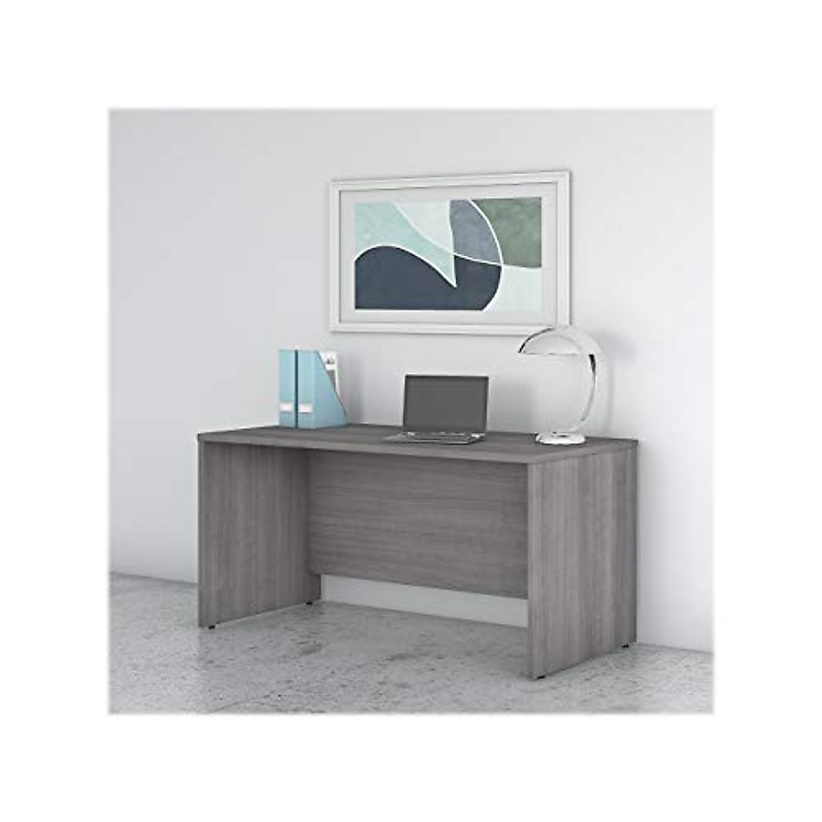 Bush Business Furniture Studio C Collection Desk Shell, Platinum Gray