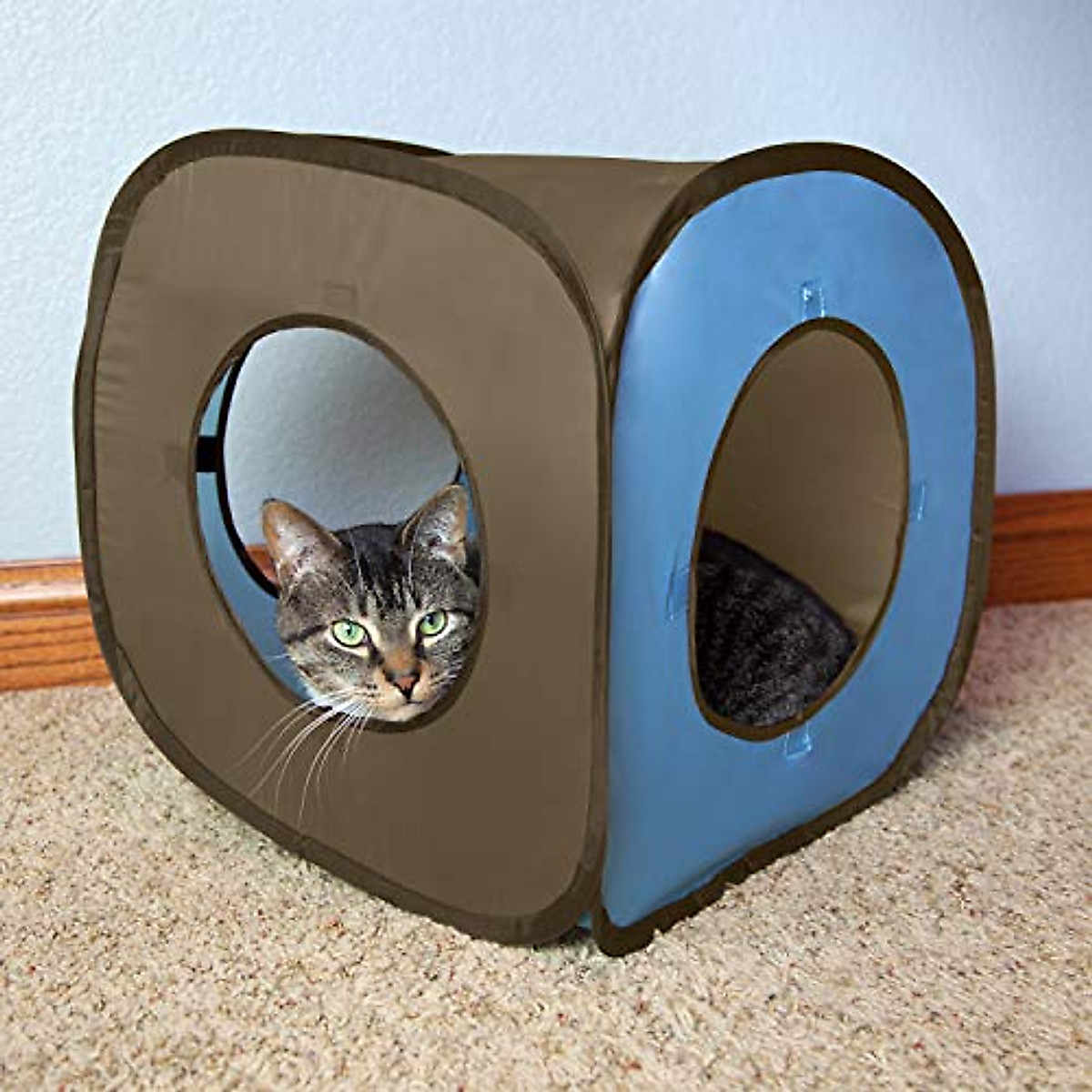 Kitty City Pop Open Rolling Cat Cube, Tunnel, Litter Box