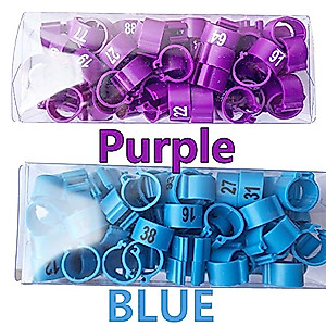 SRRPSPIGEON Pigeon Clip Ring Pigeon Ring Pigeon Band Bird Leg Ring Chicken Leg Band with Serial Number 001-100