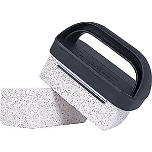 Blackstone 5463 Cleaning Tool Kit (8 Pieces) BBQ Grill Flat Top Indoor/Outdoor Accessories-1 Stainless Steel Griddle Scraper, 3 Scouring Pads, 2 Pumice Stone with Handle, Black, Orange, Silver