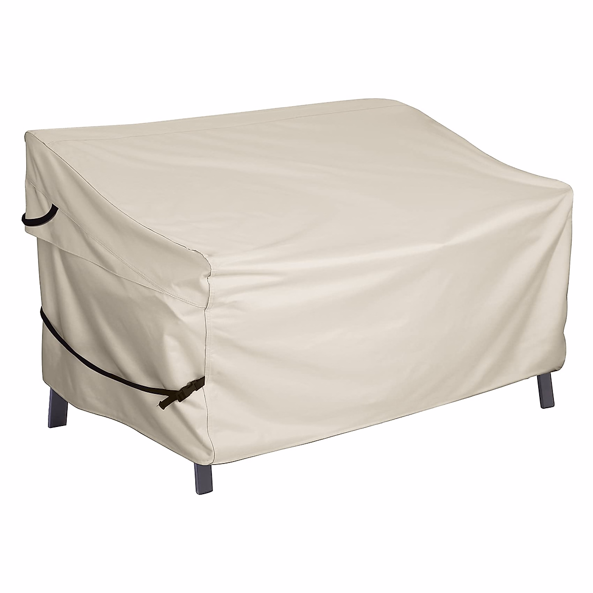 Porch Shield Waterproof Outdoor Bench Sofa Cover – Patio 2 Seater Loveseat Cover 56W x 31D x 33H inch, Beige