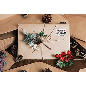 WHING Cute Happy Mail 1.5 Inch Thank You Stickers Labels, Small Business Online Shop Packaging Idea Sticker, 500pcs