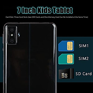 Tablet, 7 Inch IPS HD Display Capacitive Screen Kids Tablet PC, Children 5G WiFi Dual Band Calling Tablet, 2G RAM 32G ROM, for Portable Entertainment (US Plug)