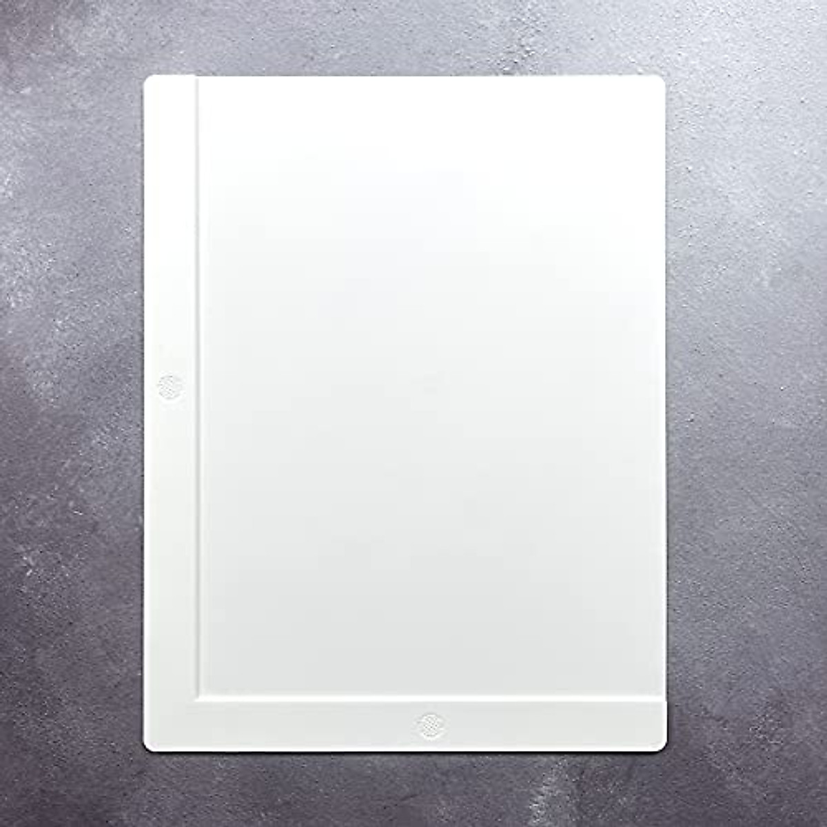 Waffle Flower Stencil Mat - Matte White Silicone Craft Mat w/Storage Bag for Ink Blending. Non-Slip, Waterproof, Heat-Resistant, Non-Stick and Non-Reflective. 9x12" Open Edge for Bigger Media Sizes.