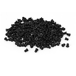 uxcell Computer PC Case HDD M3x4.8mm Flat Phillips Head Hard Drive Screw Black 400pcs
