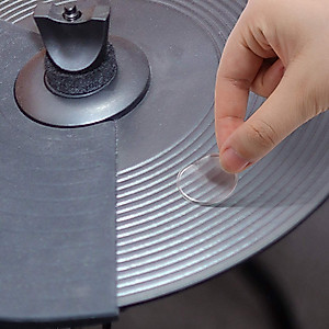 MIKIMIQI Drum Dampeners Gel Pads, 30 Pcs Round Silicone Drum Silencers and 2 Pcs Long Clear Soft Drum Dampening Gel Pads Drum Mute Pads for Drums Tone Control, 4 Colors