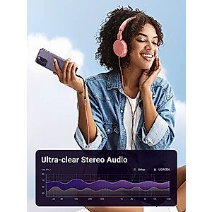 UGREEN Headphone Adapter for iPhone Bundle with Braided Lightning to 3.5mm Adapter