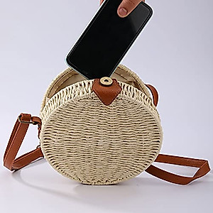 Straw Beach Purses Tote Bags For Women Shoulder Bag Summer Small Accessories Clear Beige Clutch Purse Cute Trendy Gifts Phone Bag And Wallet Cross Body Handbags Strap Crossbody For Women (cgy,beige)