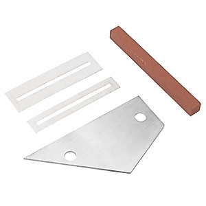 6Pcs Yootones Guitar Tool Kit Include Guitar Fret Crowning File, Double Headed Guitar Bass Fret Wire Rubber Hammer, Steel Fret Rocker, 2 Fingerboard Guards Protectors & Grinding Compatible with Guitar