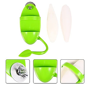 TEHAUX 2pcs Cuttlebone for Birds Parrots, Cuddle Bones with Plastic Cuttlebone Holder for Cockatiels Parakeets Budgies Finches