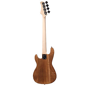 Vasitelan Electric Bass Guitar Full Size 4 String 46 Inch Bass (Burly Wood)