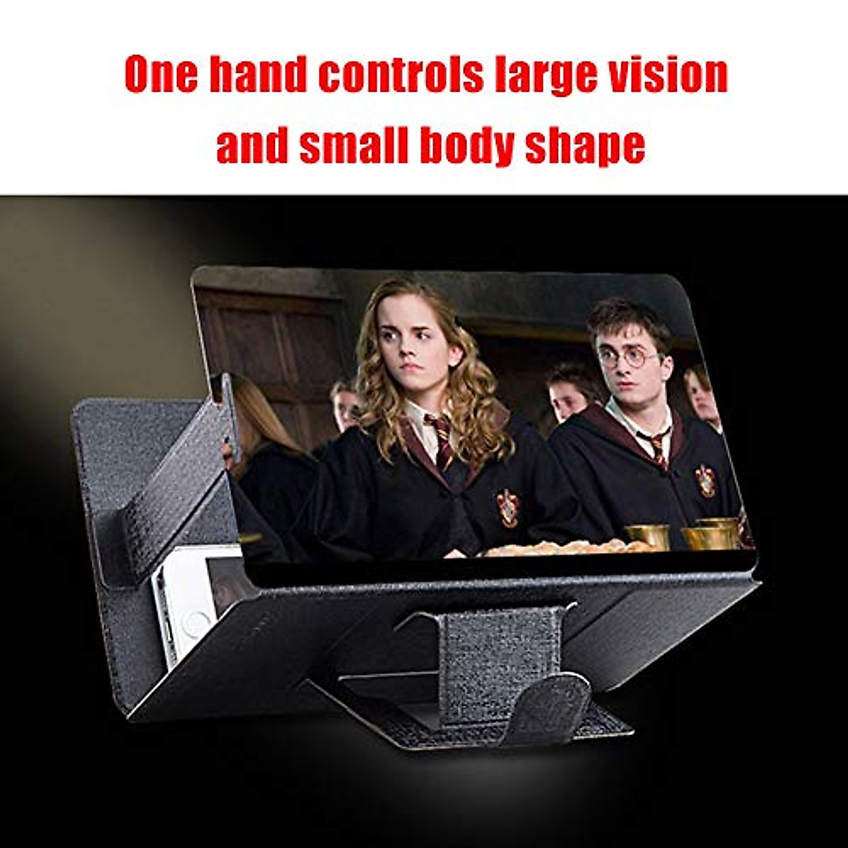 MOHALIKO Screen Magnifier, Phone Screen Magnifier, 8inch Desktop HD Phone Screen Magnifier Video Enlarge Amplifier Stand Holder for All Smart Phone Model Purple